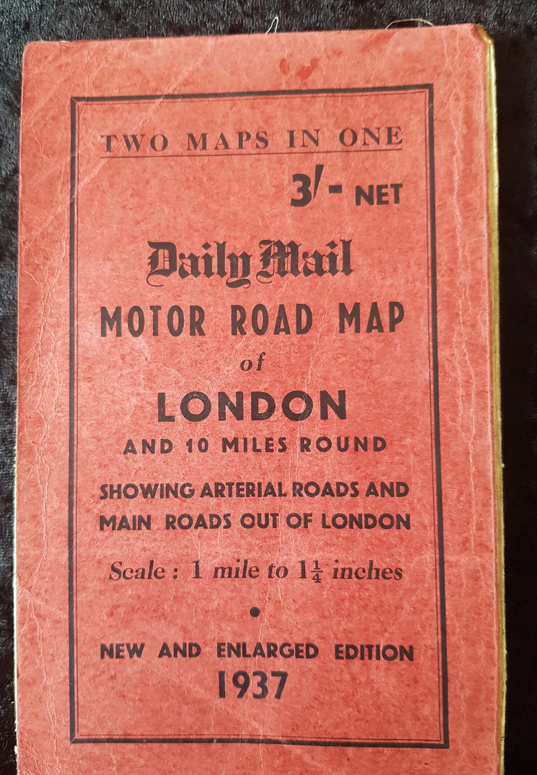 1937 Daily Mail Road Map of London 2 Maps in One - Etsy