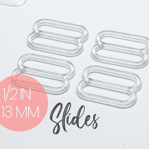 30 PCS Clear Plastic Lingerie Slides for Bra, Lingerie & Swimwear. 1/2 ...