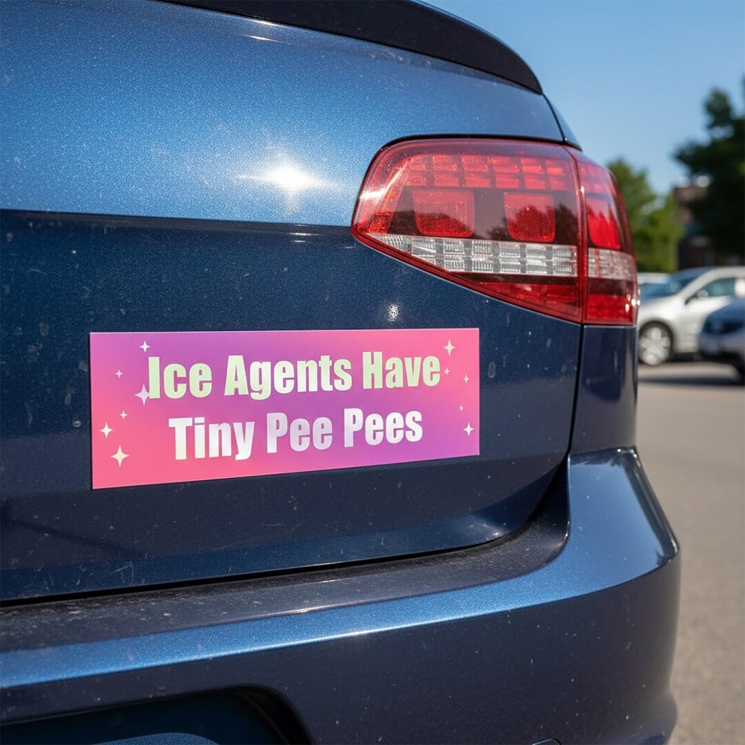 Ice Agents Have Tiny Pee Pees Car Magnet/bumper Sticker, Abolish ICE ...