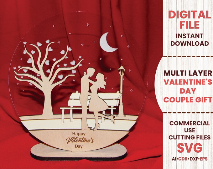 Multi Layer Valentine's Day | Hot Air Balloon Valentine's Day Gift ...