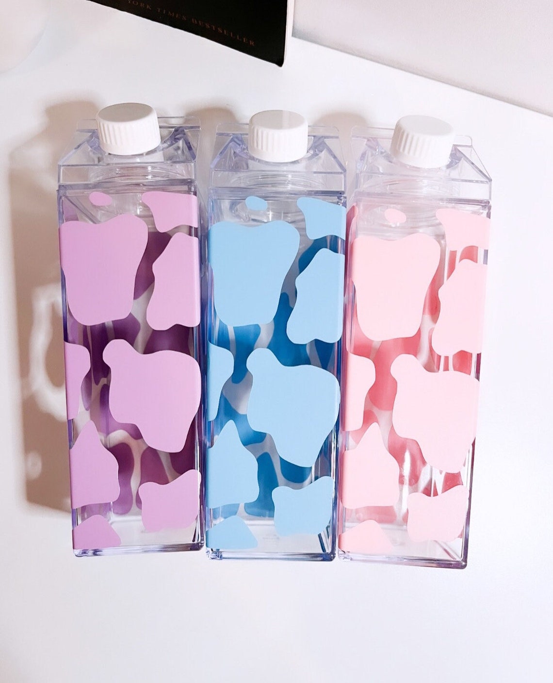 Cow Print Milk Carton Water Bottles - Etsy