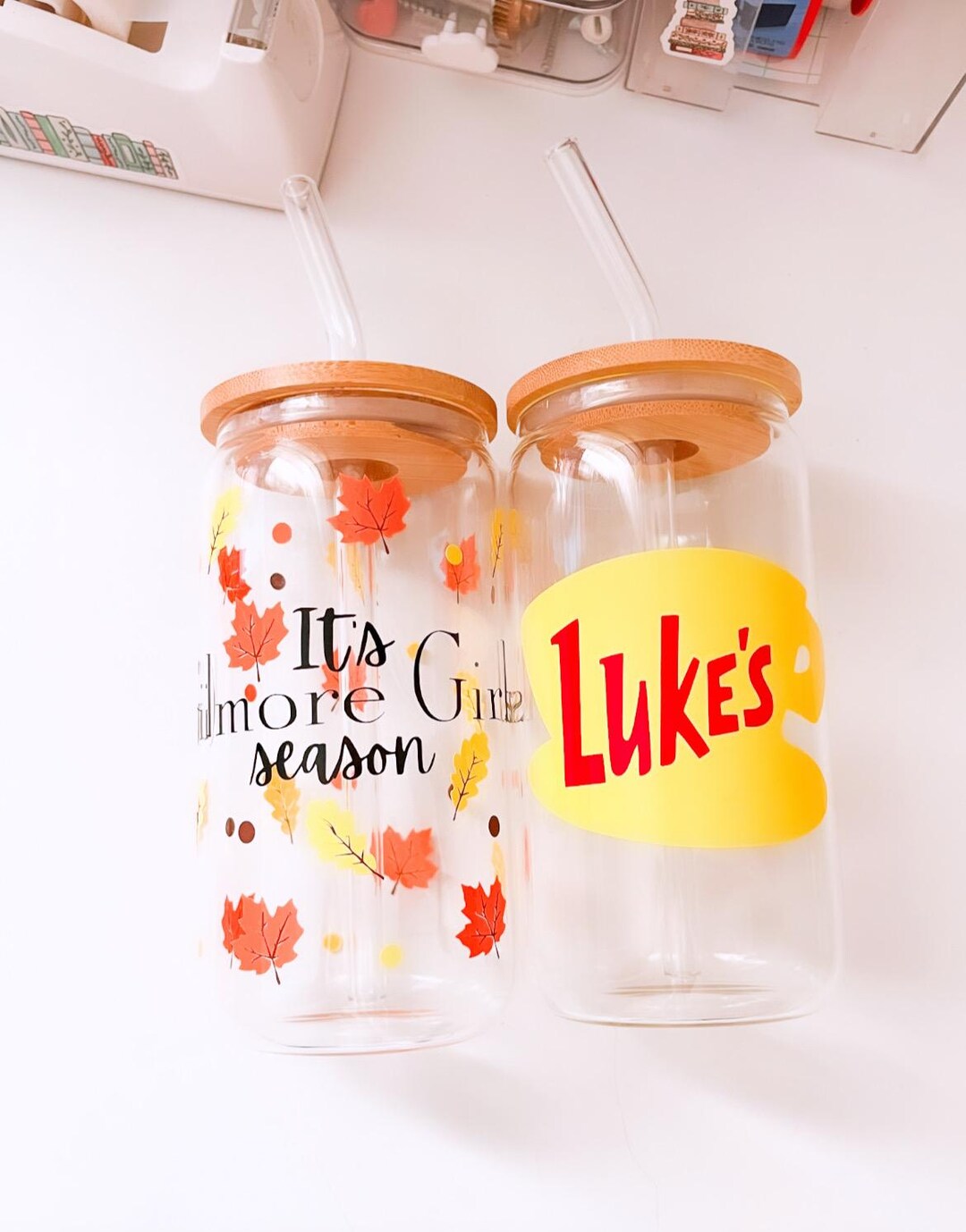Gilmore Girls Glass Cup Luke's Glass Cup Fall Glass Cup - Etsy