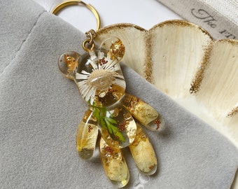 Resin Keychain Bear - Etsy