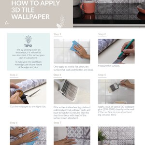 Rusty Stone 3D Waterproof Wallpaper for Kitchen Splashbacks (67.5cm X ...