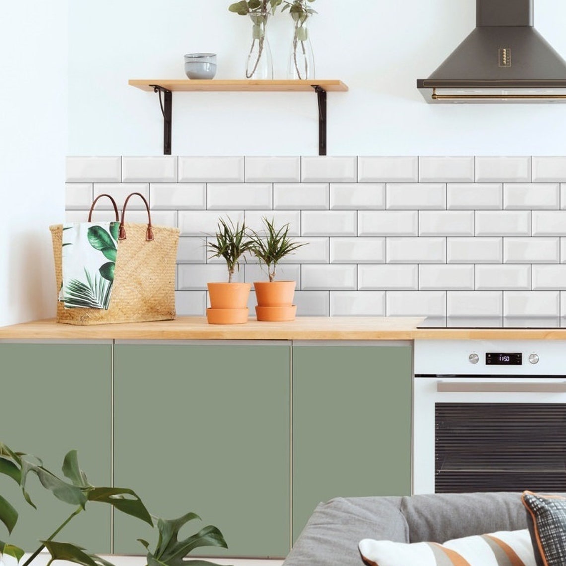 A4 SAMPLE Sage Green matt Dc Fix Self-adhesive Vinyl Kitchen - Etsy UK