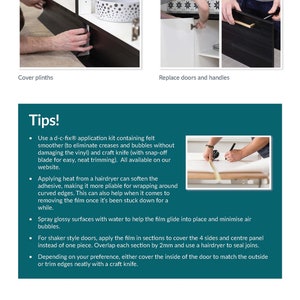 White matt Dc Fix Self-adhesive Vinyl Kitchen & Furniture Wrap Film ...