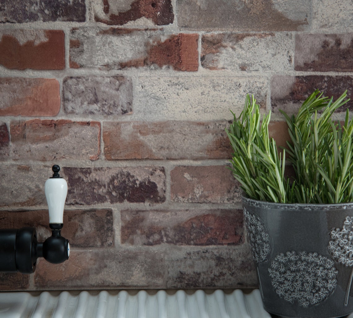 Vintage Brick Tisa 3D Waterproof Wallpaper for Kitchen | Etsy UK