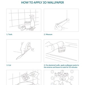 Vintage Brick Tisa 3D Waterproof Wallpaper for Kitchen | Etsy UK