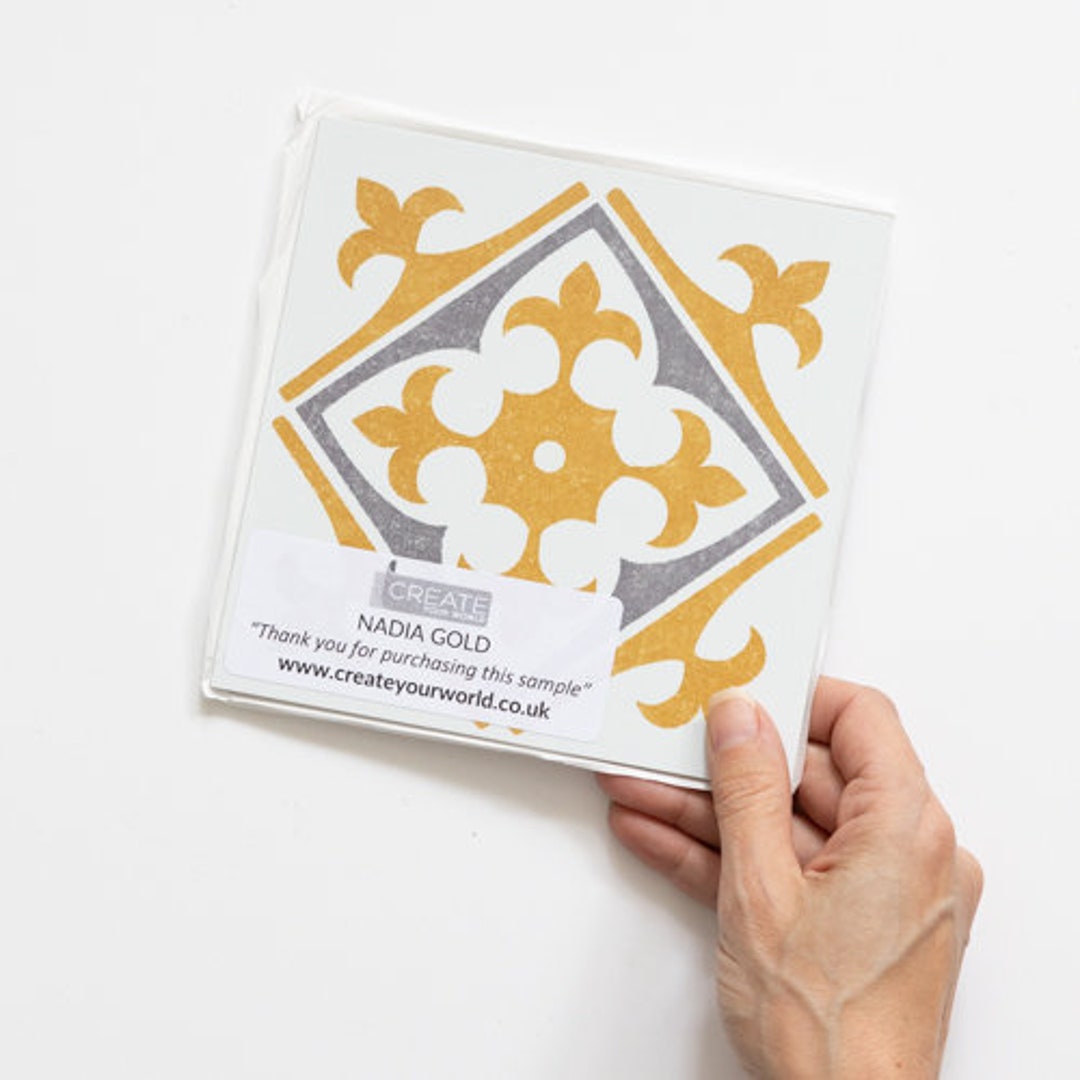 SAMPLE full Tile NADIA GOLD Self Adhesive Wall Tiles - Etsy