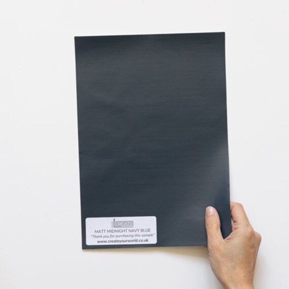A4 SAMPLE Midnight Navy Blue matt Dc Fix Self-adhesive Vinyl - Etsy UK