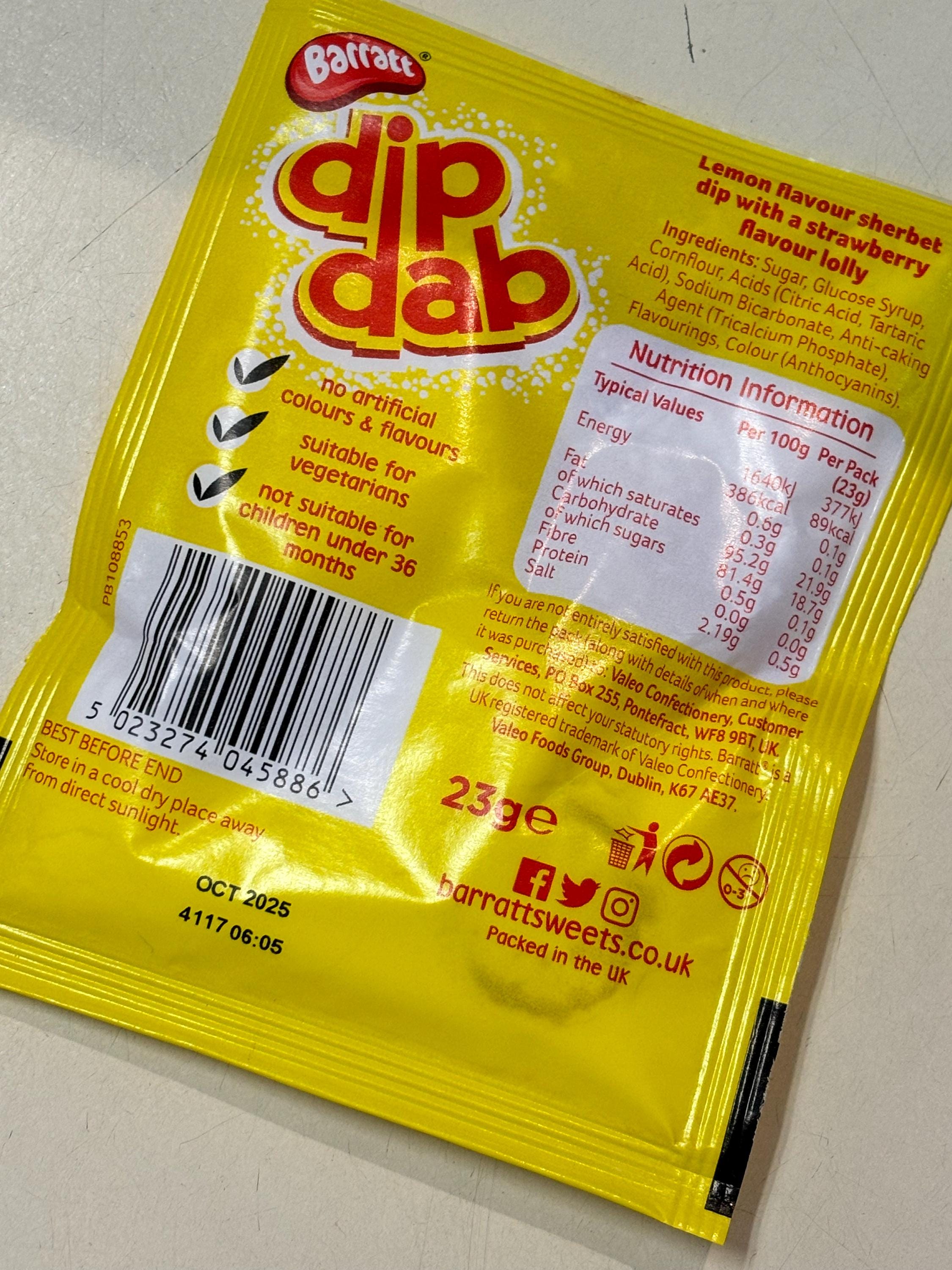 Dip Dab Packet Choose With 10 or 20 Packs - Etsy UK