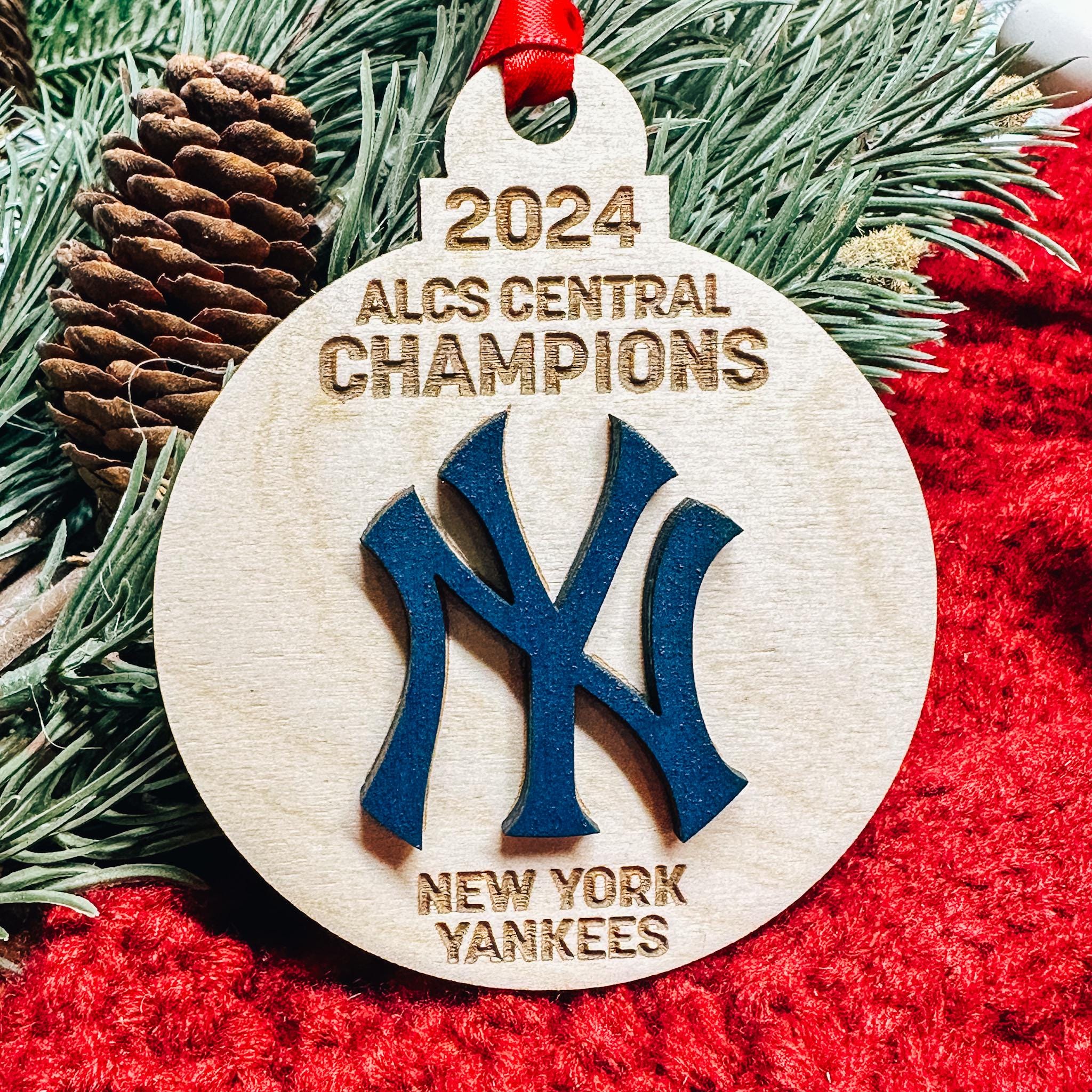 2024 ALCS Champions, NY Yankees Christmas Ornaments, Christmas Tree ...