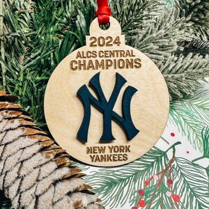 2024 ALCS Champions, NY Yankees Christmas Ornaments, Christmas Tree ...