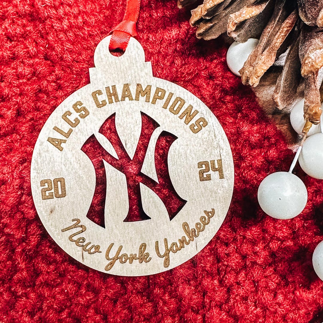 2024 ALCS Champions, NY Yankees Christmas Ornaments, Christmas Tree ...