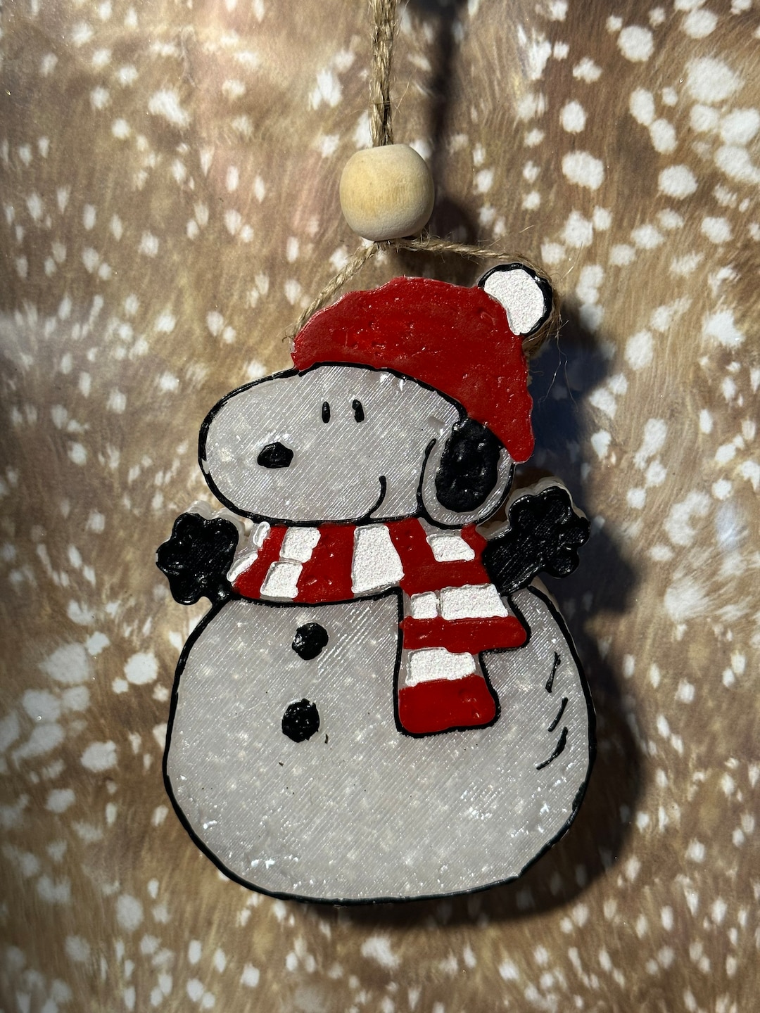 Snowman Snoopy - Etsy