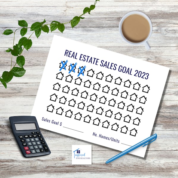 Realtor Goal Chart - Etsy