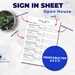 Open House Sign in Sheet, Real Estate Marketing, Real Estate Printable ...