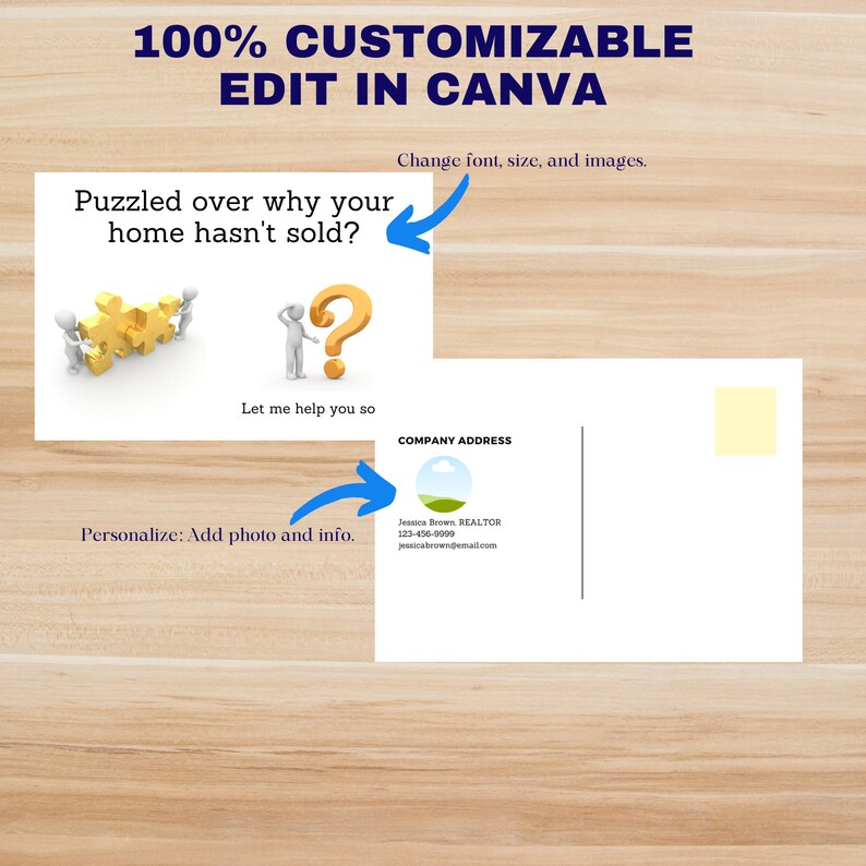 Real Estate Fsbo Postcard Template for Sale by Owner - Etsy