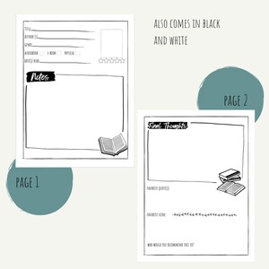 Book Review Digital Download/printable Long Form - Etsy