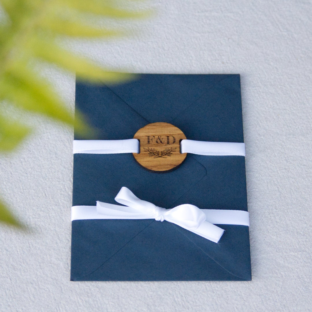 Wooden Invitation Band Tags Custom Wooden Invitation Straps Crafted ...