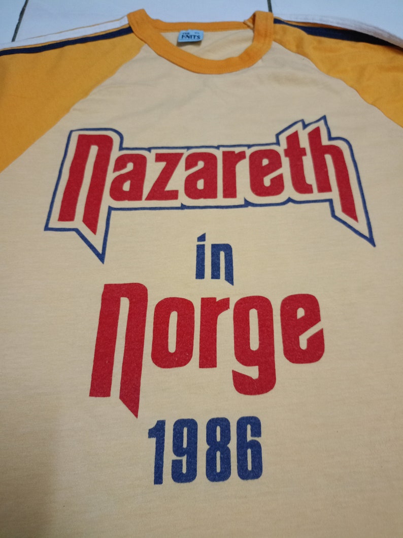 Vintage Super Rare Nazareth Band T Shirt - Etsy
