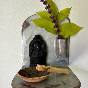 Altar Shelf | Handmade Pottery Wall Vase | Ceramic Display Shelf - Etsy