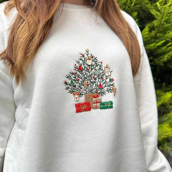 Hand Embroidered Sweatshirt - Etsy