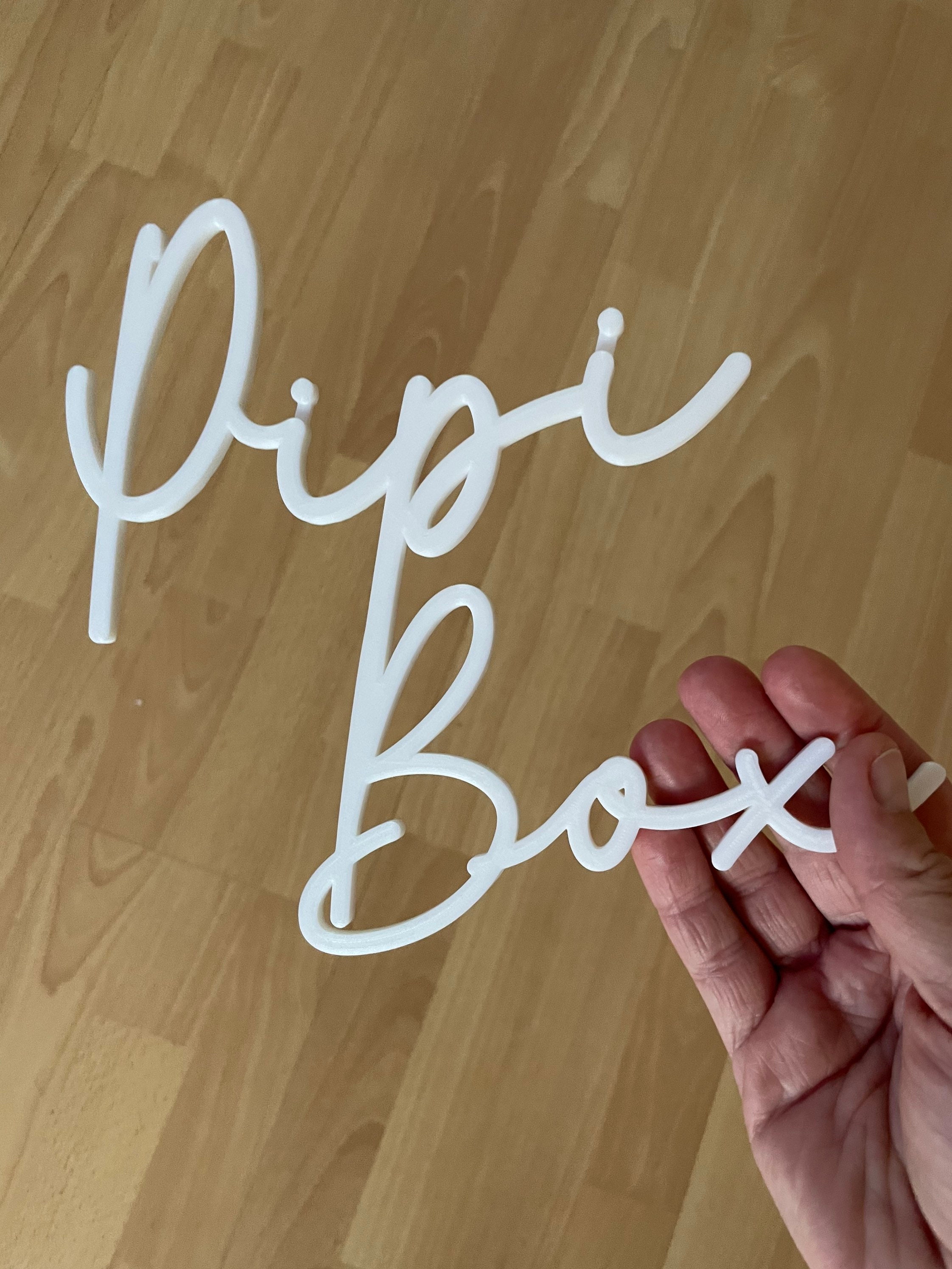 Door Sign, Toilet Sign, Lettering Pee Box, 3D Printing - Etsy