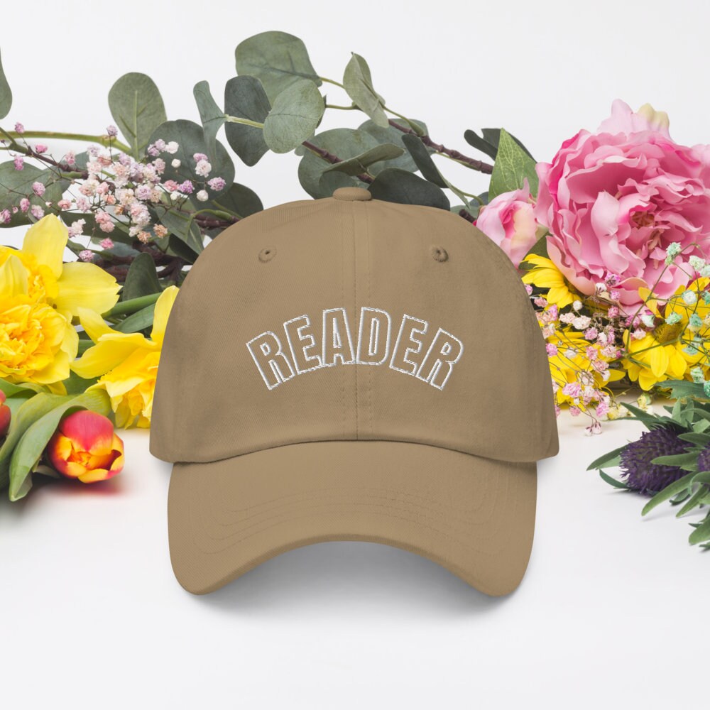 Embroidered Reader Dad Hat // Book Christmas Gift, Bookish Stocking ...