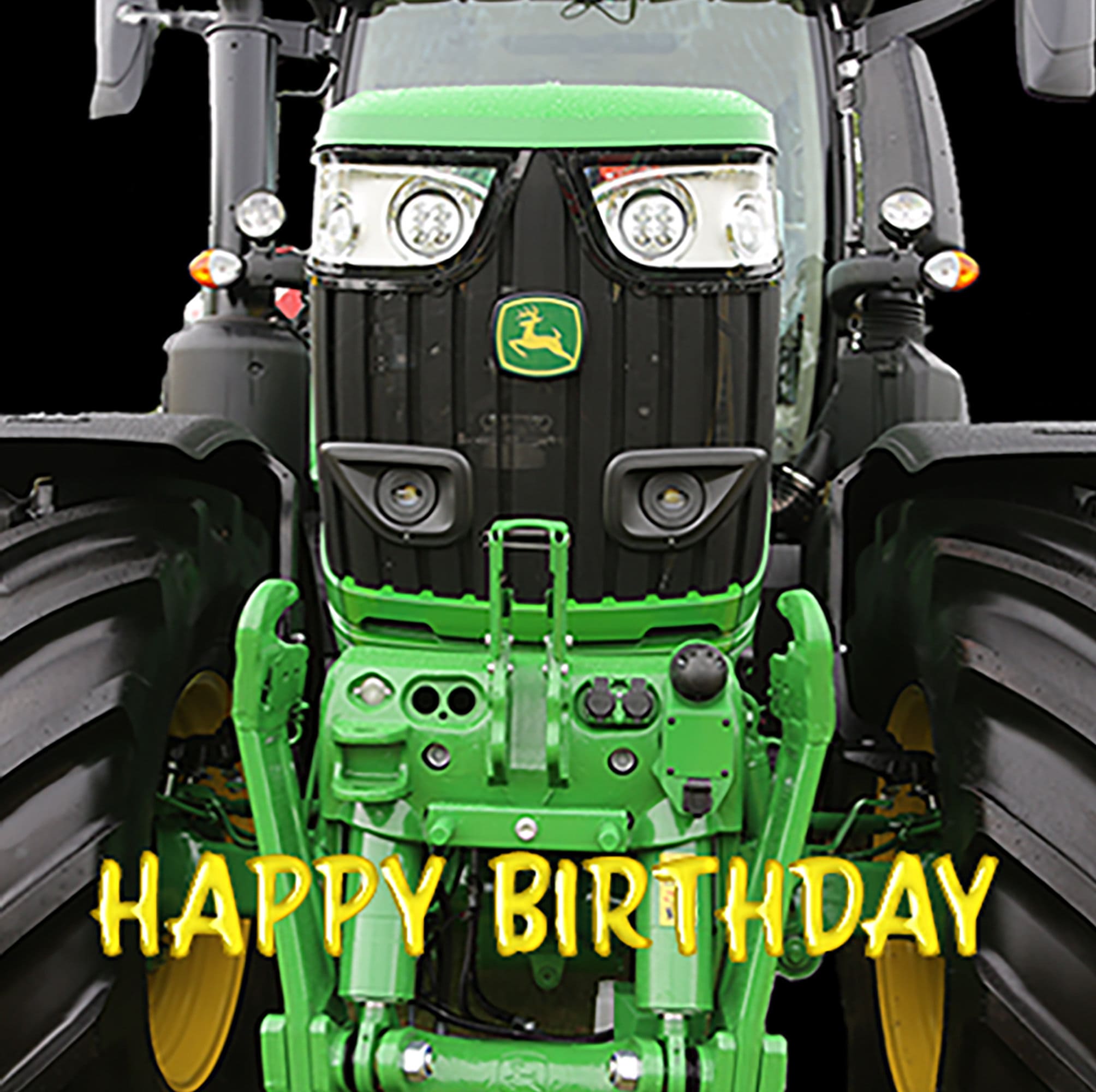 Tractor John Deere Happy Birthday Card - Etsy