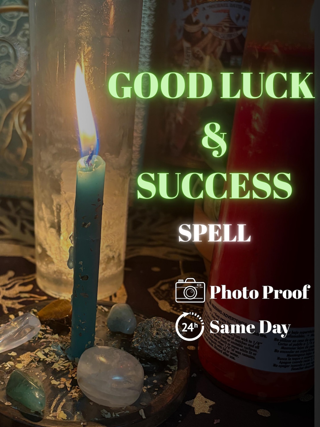 Same Day Good Luck & Success Spell Candle – Custom Ritual to Attract ...