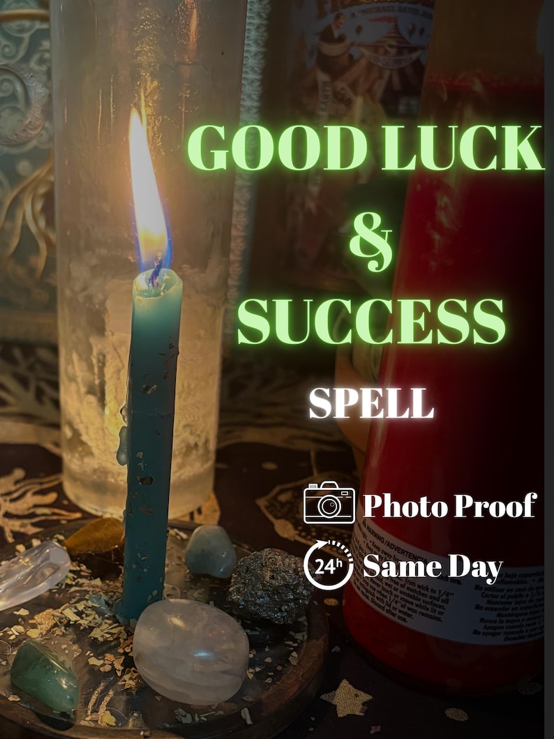 Same Day Good Luck & Success Spell Candle – Custom Ritual to Attract ...