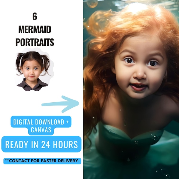 Mermaid Portrait - Etsy