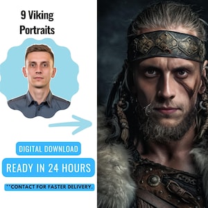 Custom Viking Portrait From Photo | Renaissance Portrait | Historical ...