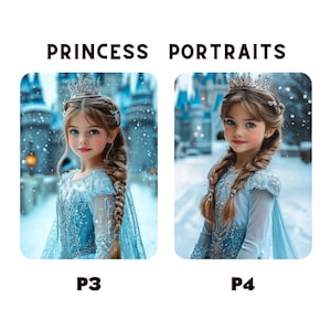 Personalized Elsa Portrait , Princess Portrait , Custom Princess ...