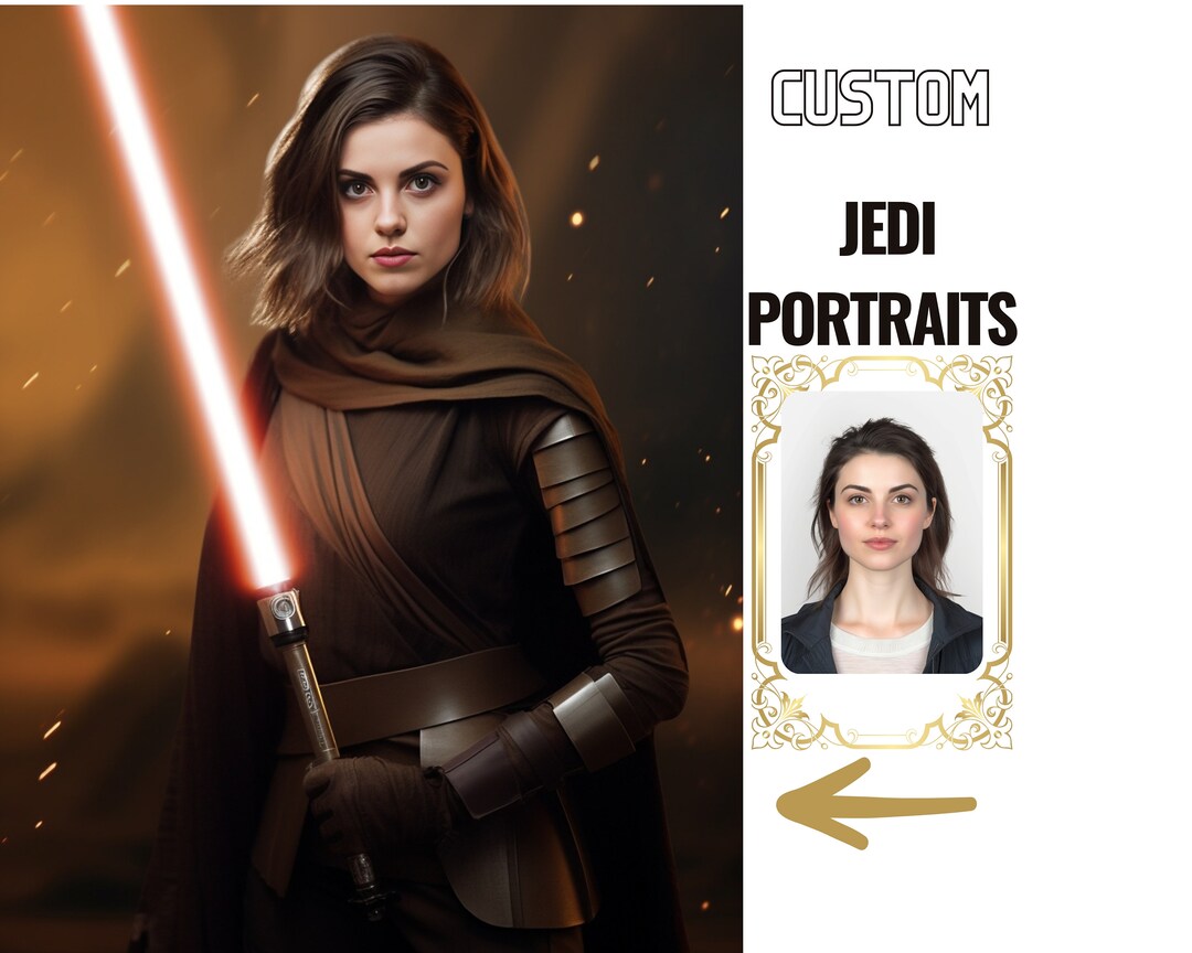 Personalized Jedi Portraits | Custom Jedi Art | Custom Jedi Portraits ...