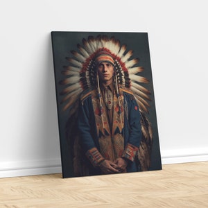 Custom Native American Portrait From Photo | Historical Native American ...
