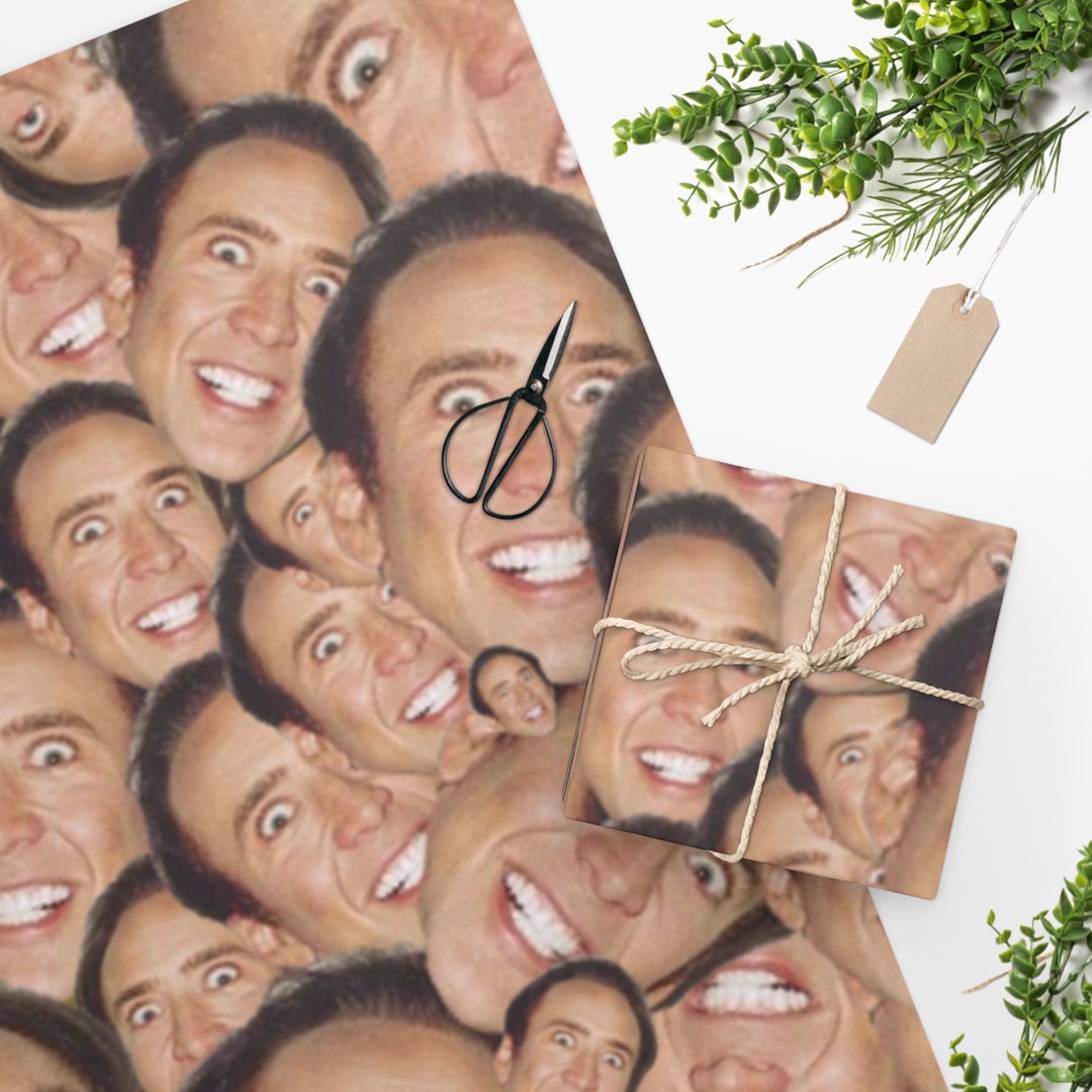 Nic Cage Wrapping Paper - Etsy