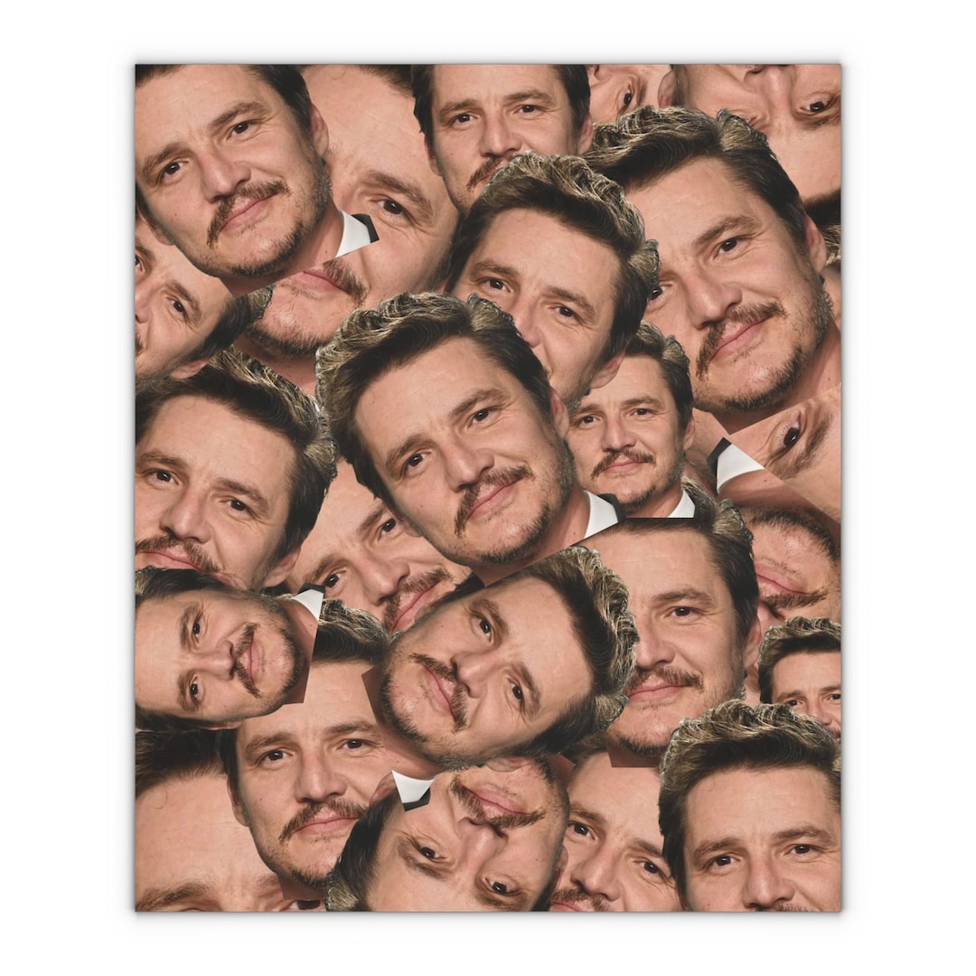 Pedro Pascal Gift Wrap, Pedro Pascal Wrapping Paper, Christmas Pedro ...