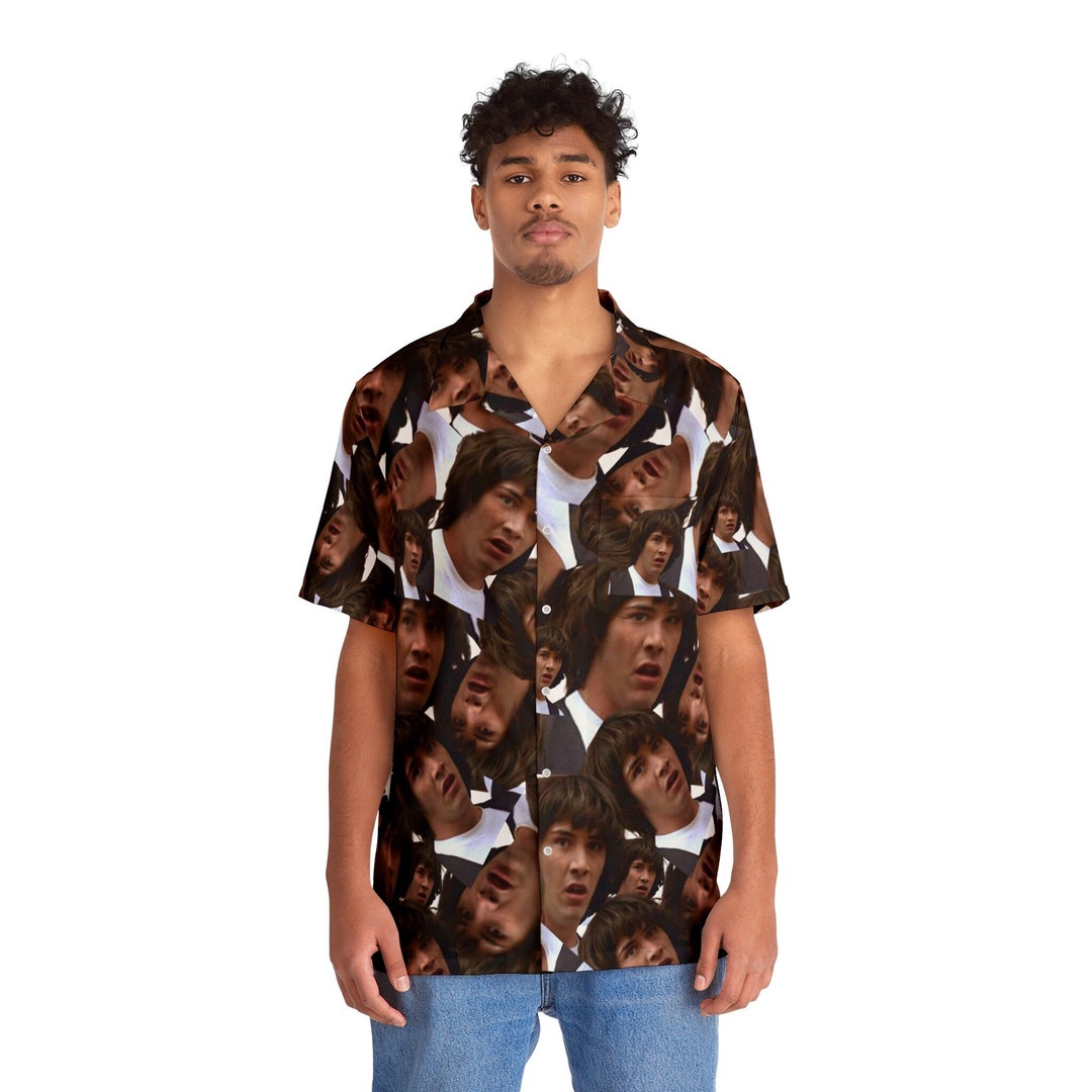 Keanu Reeves Hawaiian Shirt, Keanu Shirt, Men's Hawaiian Shirt AOP - Etsy