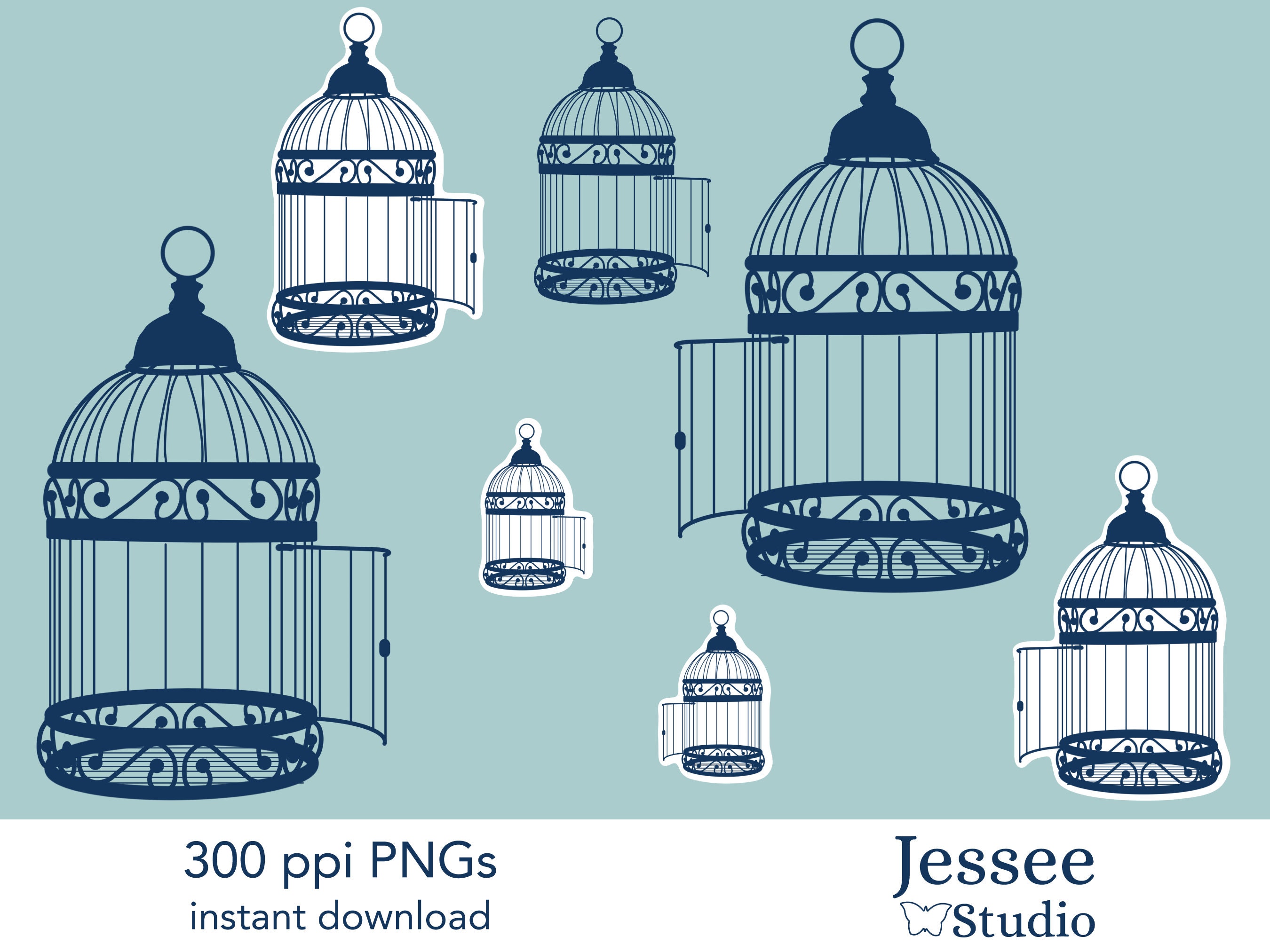 Vintage Cage Clipart, Vintage Cage Clip Art, Clipart, Clip Art, PNG ...