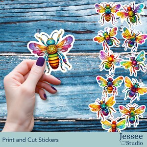 Bee Clipart, Bee Clip Art, Rainbow Clipart, Clipart, Clip Art, PNG ...