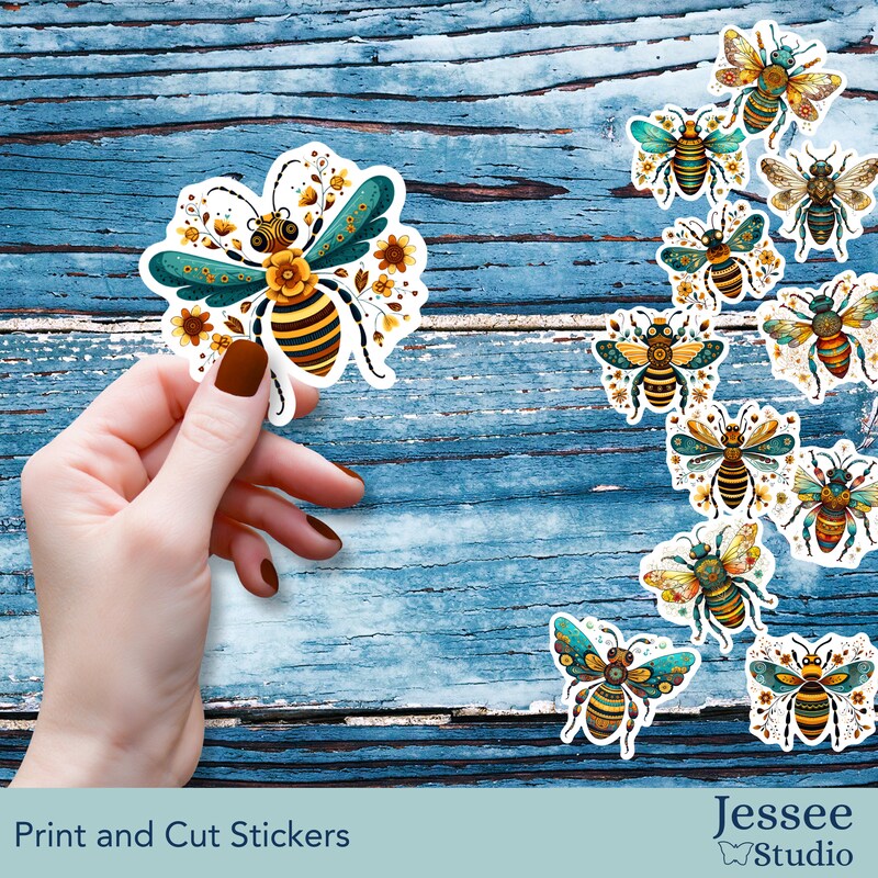 Bee Sticker - Etsy