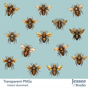 Bee Clipart, Bee Clip Art, Clipart, Clip Art, PNG, Stickers, Digital ...