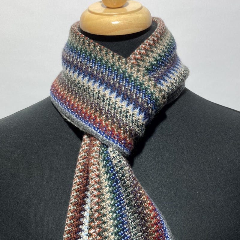Hand Knit Scottish Scarf - Etsy