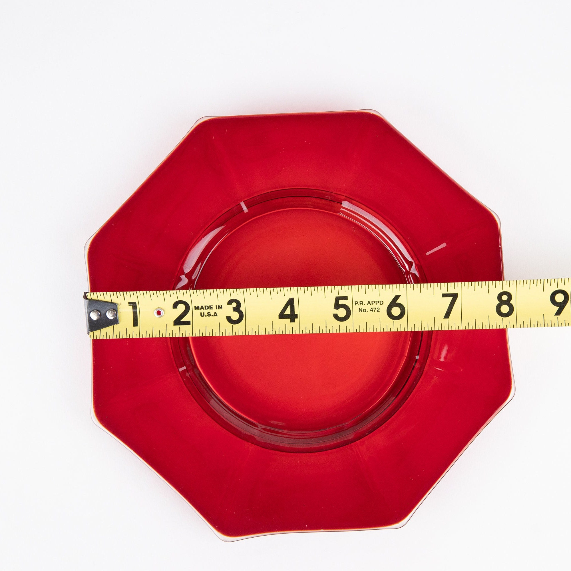 RARE - Imperial Glass "molly" Ruby Red Octagonal Depression Glass ...