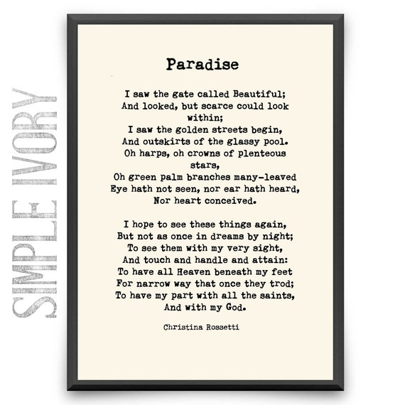 Christina Rossetti Poems