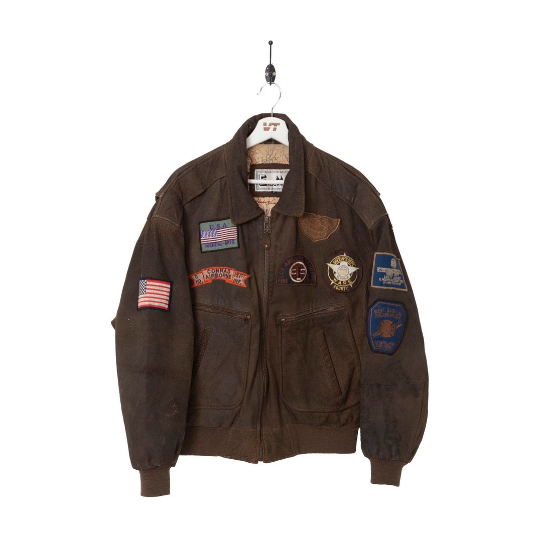 L.A. County Fire Department Leather Jacket - Etsy