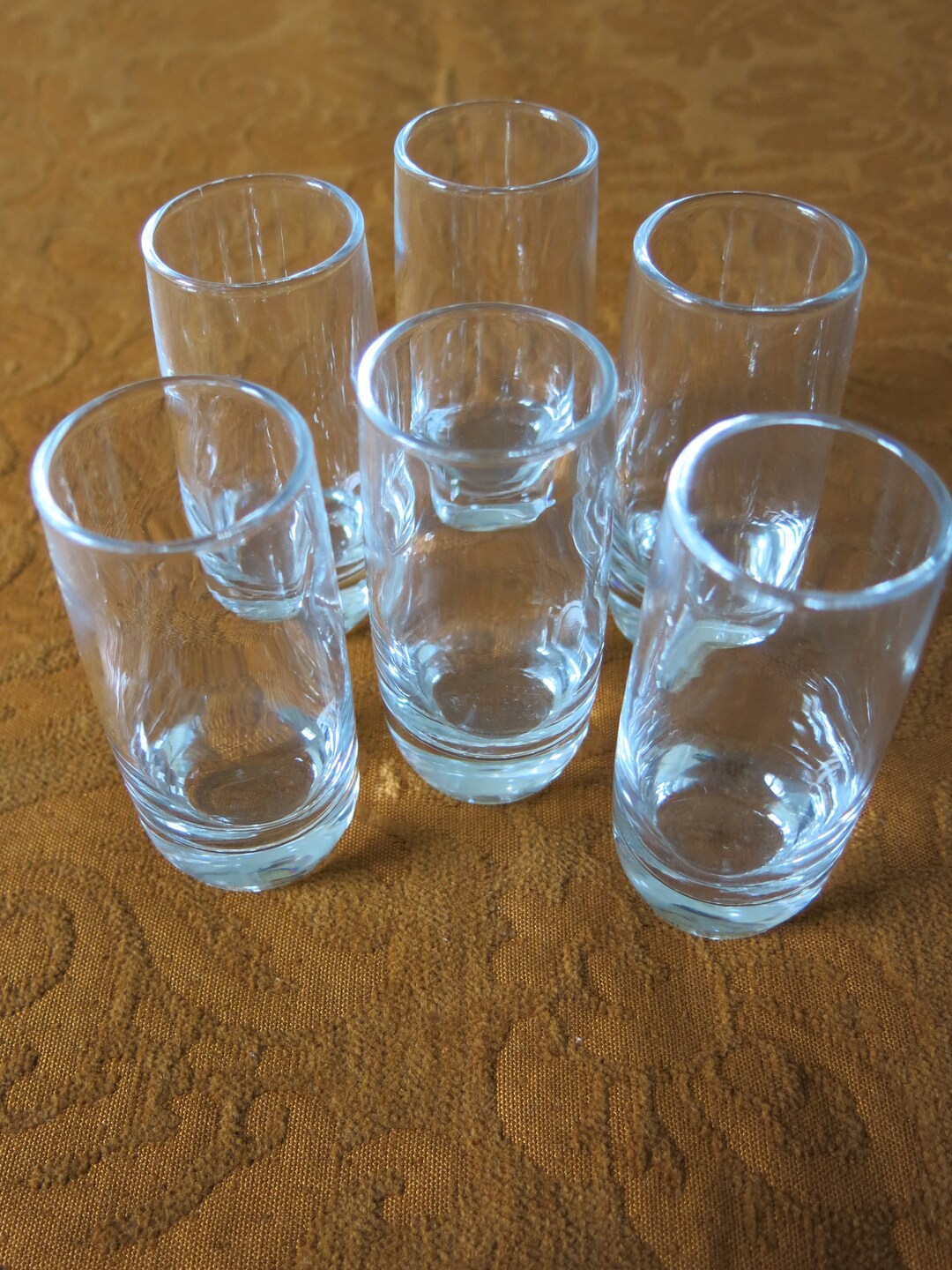 6 Digestive Glasses From Arcoroc Model vigne in Very Good Condition - Etsy