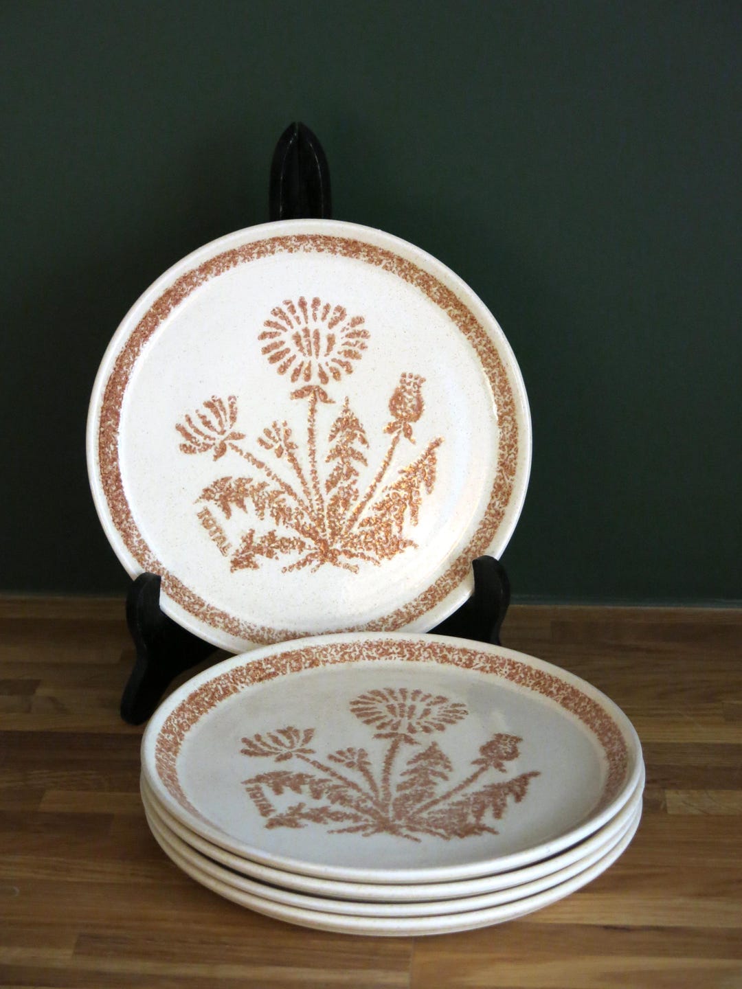 5 Total Thistle Model Dessert Plates - Etsy